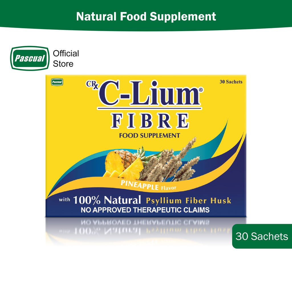 C-Lium Fibre Husk Pineapple Sachet 30s | Shopee Philippines