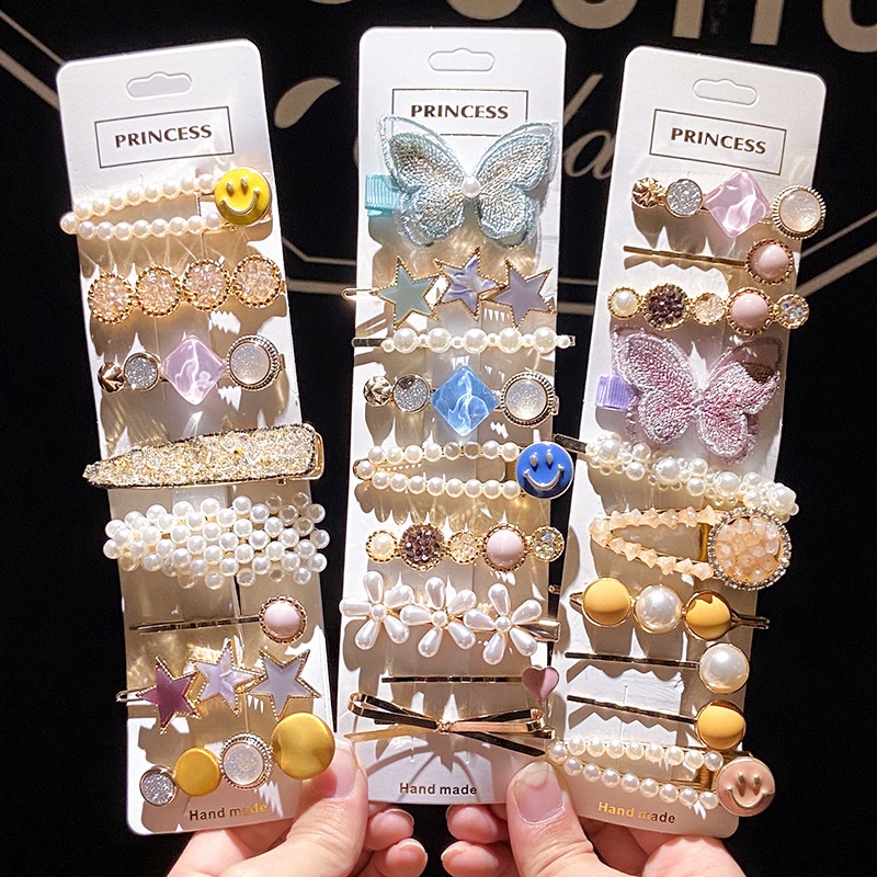 Headdress hair clips side clip girl top clip Korea bangs back head ...