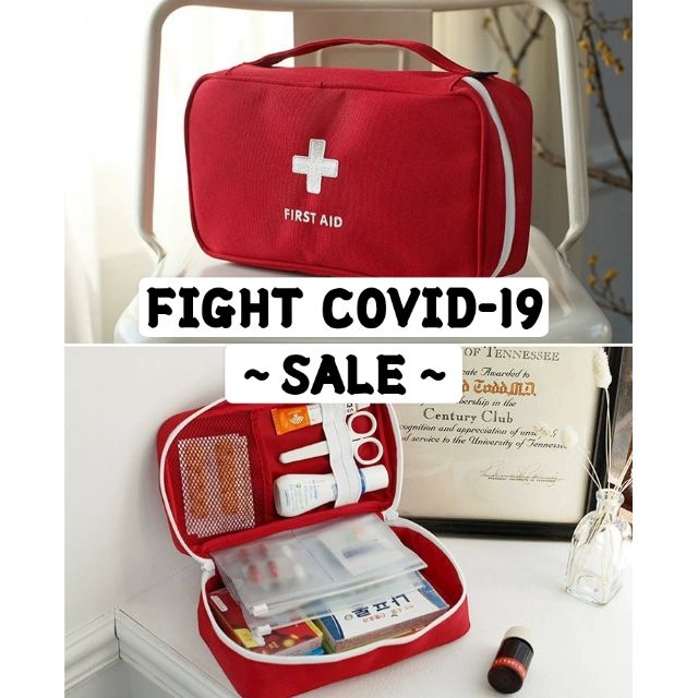 First Aid Kit Emergency Kit Personal Hygiene Pack Travel Bag | Shopee ...