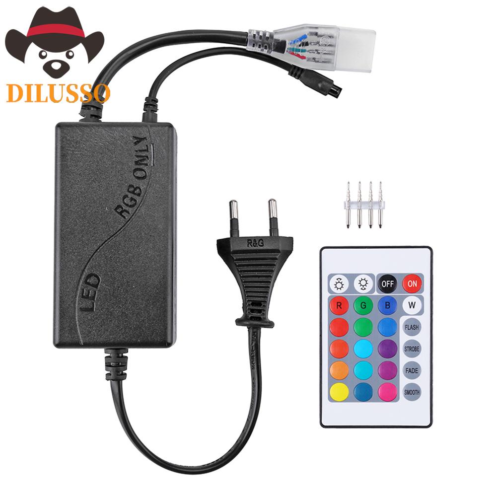 IR RGB LED Wireless Controller 4 Pin 24 Keys Remote 5050 Strip Light Controllers | Shopee ...