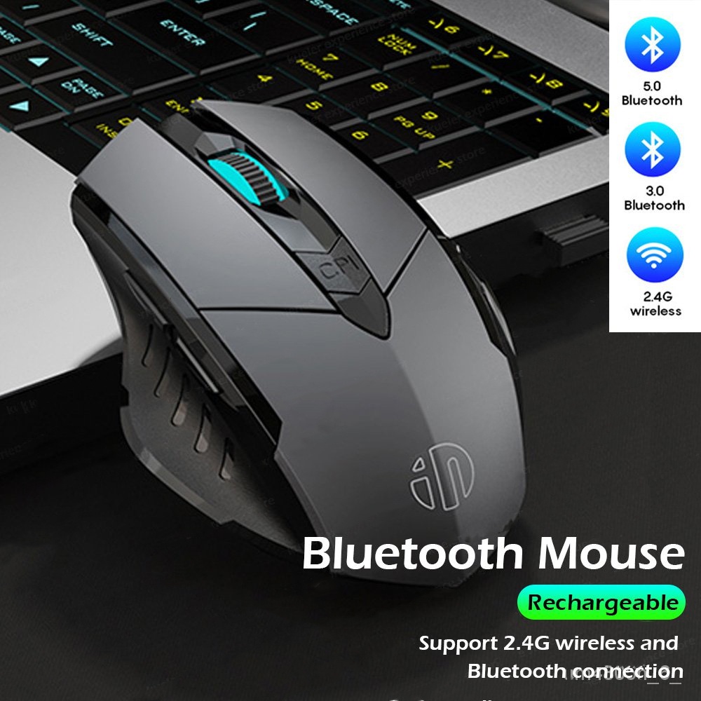 Inphic Rechargeable PM6 Wireless Mouse Silent Ergonomic Gaming Mouse ...