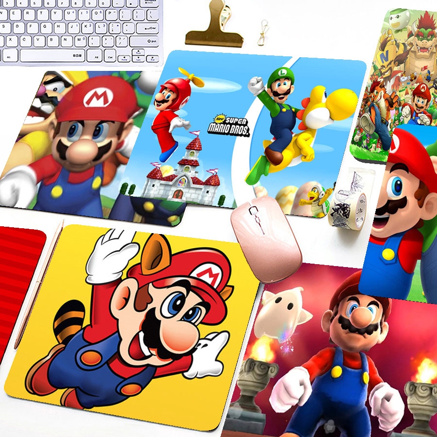 Gaming Mouse Pad Super Mario Bros Game Anti-slip Pad Gamer Mousepad ...