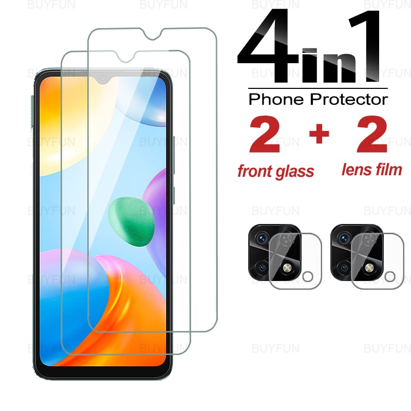 4in1 Tempered Glass For Xiaomi Redmi 10C 6.71inch Front Safety Screen ...