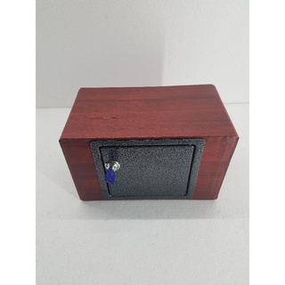 RECTANGULAR-RED WOOD Alkansya Vault & Multipurpose Safety Box (Classic ...