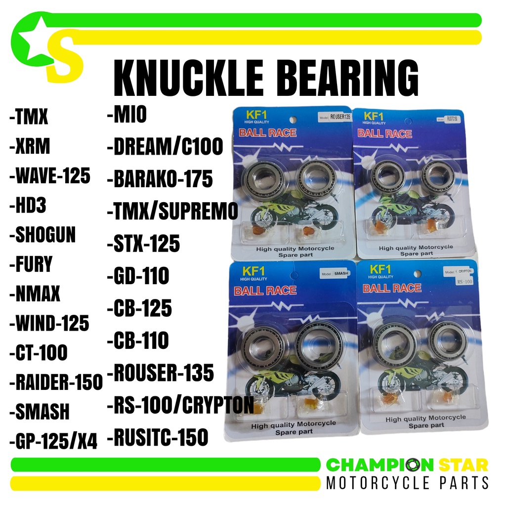 MOTORCYCLE PARTS KNUCKLE BEARING FOR MIO/CT100/ XRM /TMX/ ROUSER-135 ...