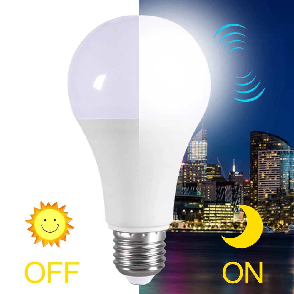 E27 Induction bulb microwave radar intelligent infrared light human ...