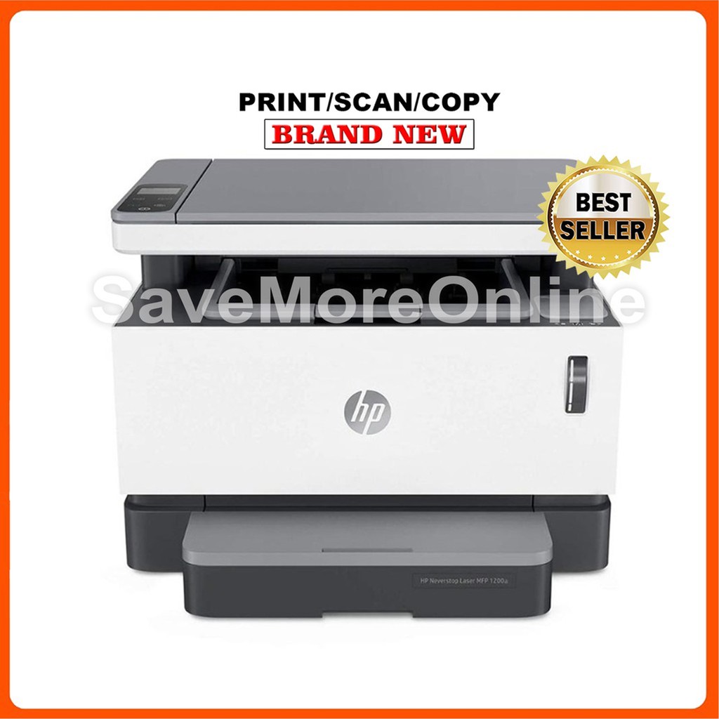 HP Neverstop Laser MFP 1200a Reloadable Multifunction Printer ...