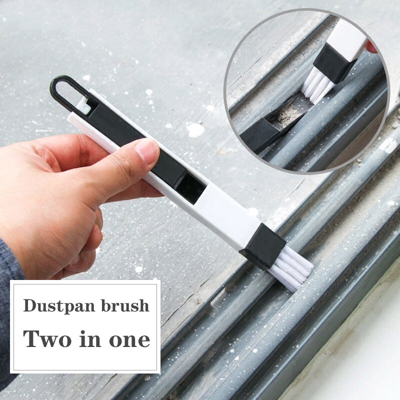 Household 2-in-1 Folding Corner Nook Cranny Window Groove Cleaning Tool ...