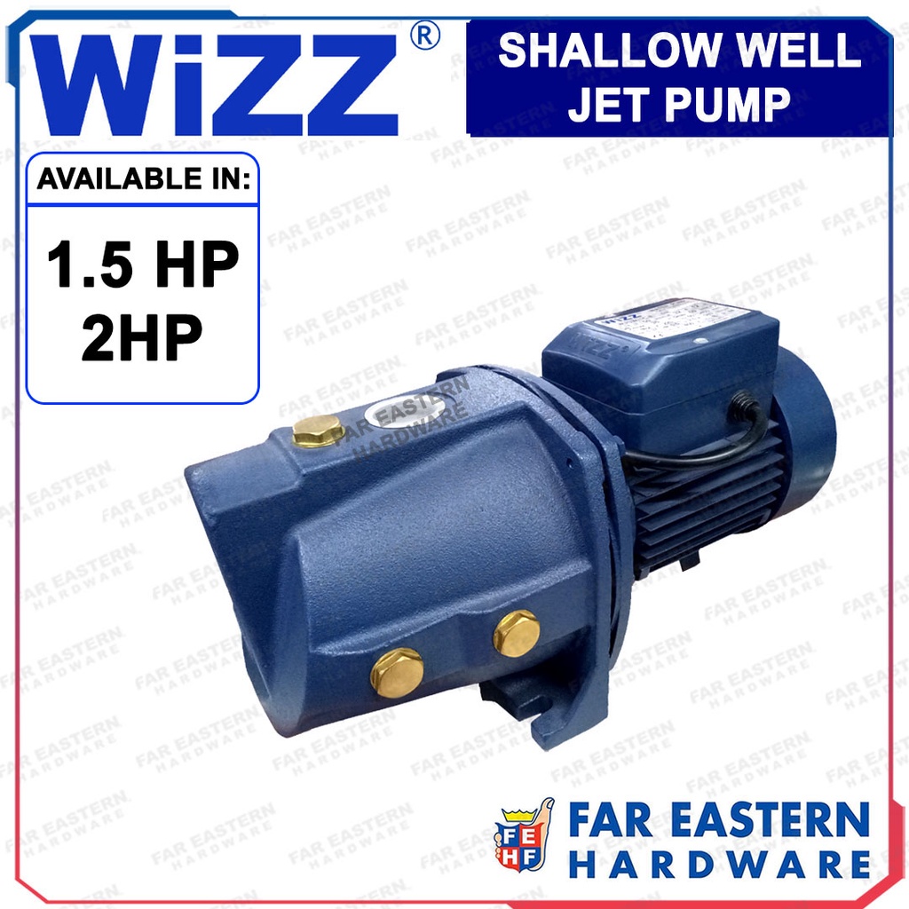 WIZZ Electric Shallow Well Water Pump Jet Type 1.5HP | 2HP | Shopee Philippines