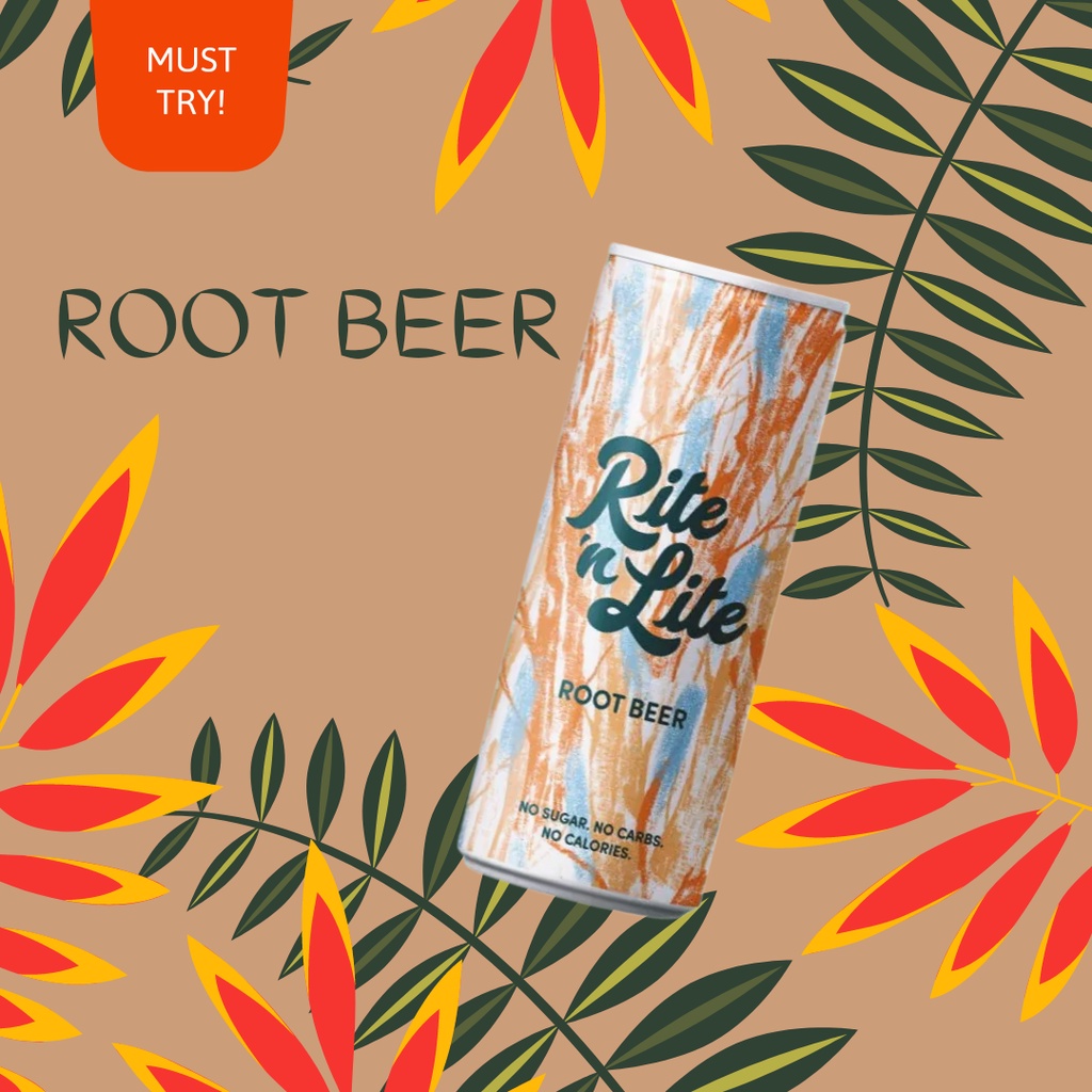 RITE N' LITE ROOTBEER (250ml) | Shopee Philippines