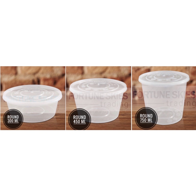 RO10, RO16, RO30 IBOX Round Microwavable Container - 10 pc/pack ...