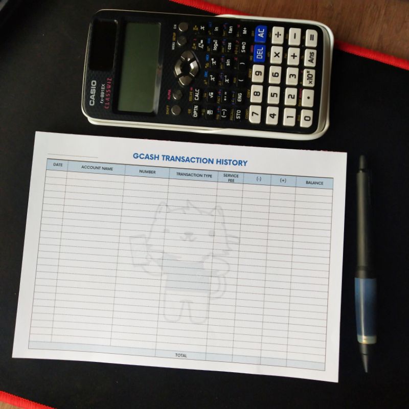 All Transactions GCASH/PAYMAYA LOG PAD | TRANSACTION HISTORY PAD presyo ₱35