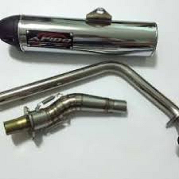Apido Pipe RAIDER 150 Carb Type Chrome / Black | Shopee Philippines