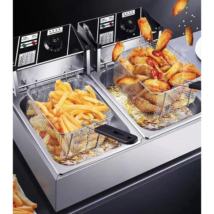 Stainless Steel Frying Machine Electric Deep Fryer gas pan electric ...
