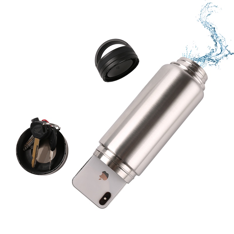 Hidden Safe Stainless Steel Tumbler Water Bottle Stash Box Diversion ...