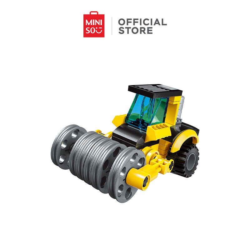 MINISO Construction Vehicles Building Blocks Road Roller | Shopee ...