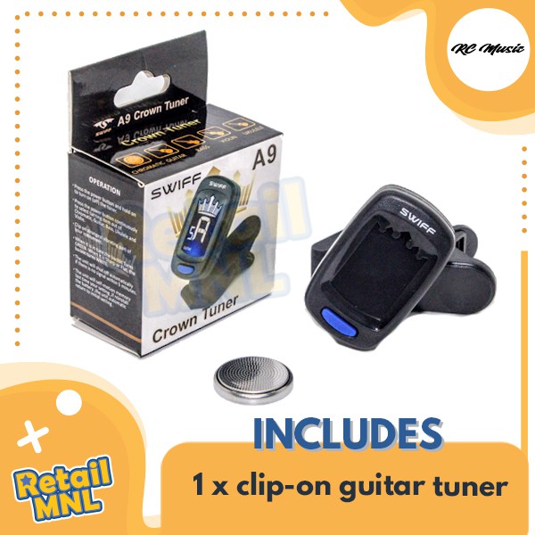 Retailmnl SWIFF A9 Clip-On Automatic Electronic Crown Tuner | Shopee Philippines