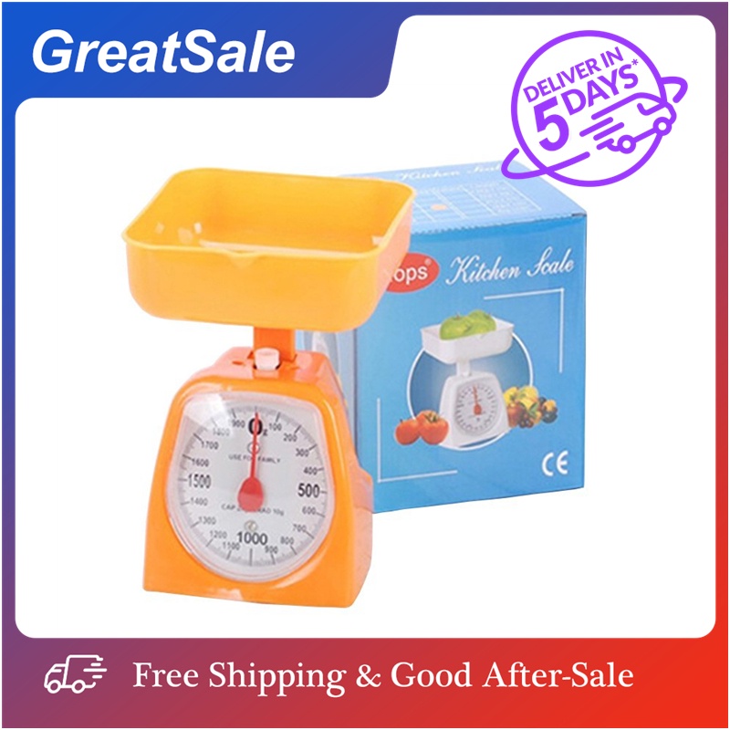 GreatSale Kitchen Scale 1/2/3/5 KG Weighing Scale, Kitchen Food Scale ...