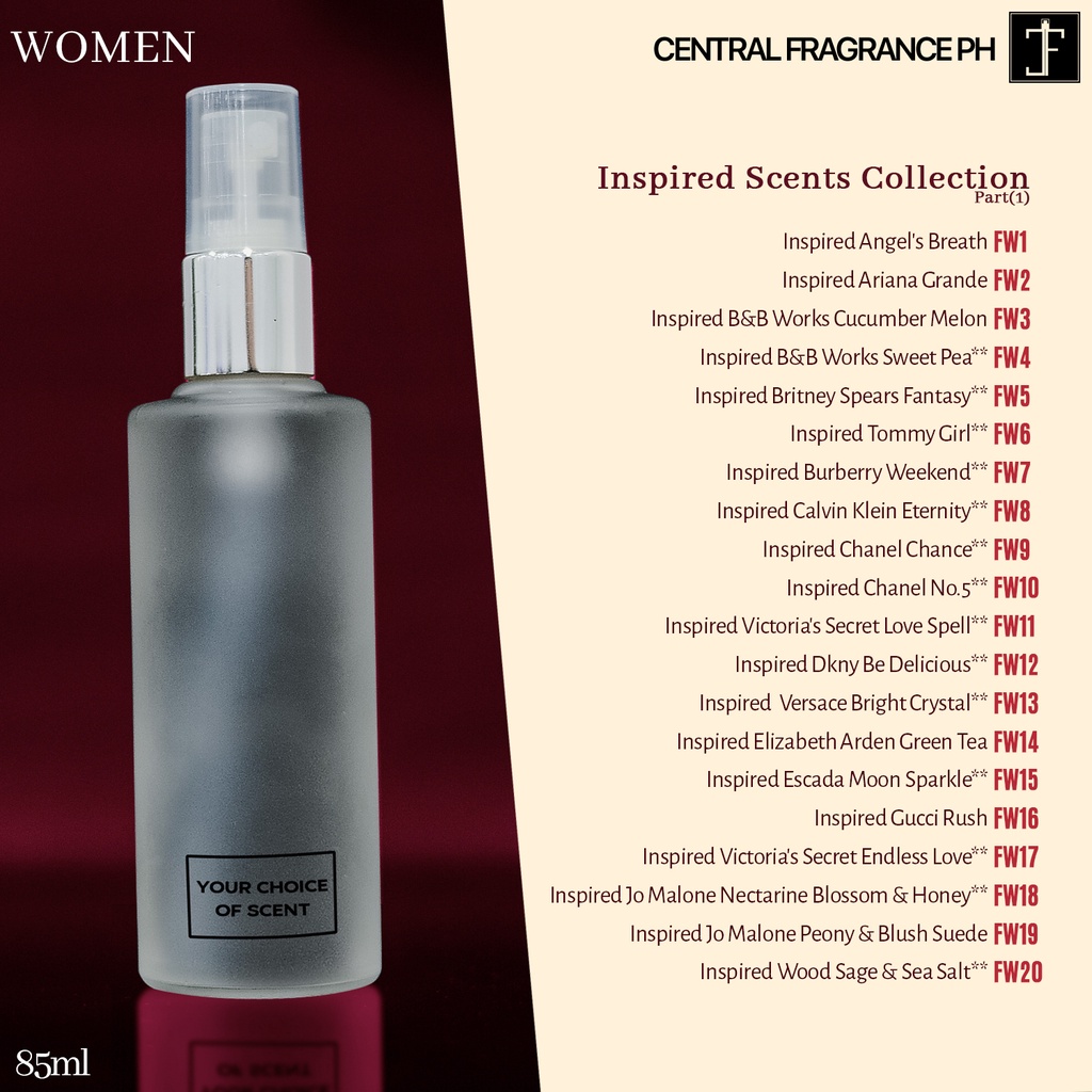 COD - ( PART 1 ) 85ml Oil Based Perfume for WOMEN by CENTRAL FRAGRANCE ...