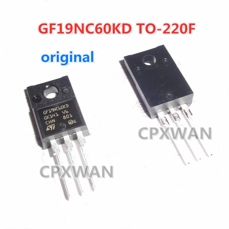 5pcs GF19NC60KD TO-220F STGF19NC60KD TO220F 19A 600V IGBT transistor new original | Shopee ...