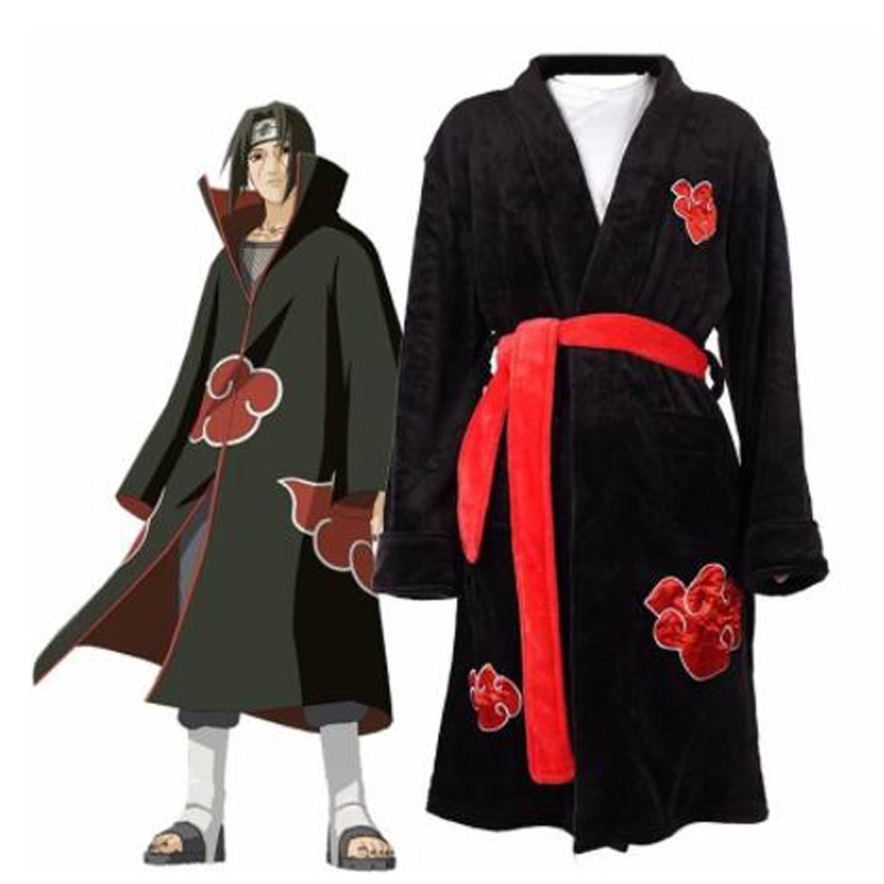 Naruto bathrobe cosplay clothes nightgown Uchiha Itachi bathrobe ...
