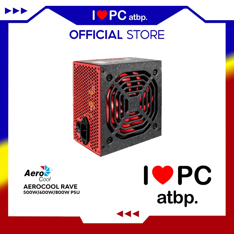 Aerocool RAVE PSU 80+ 500W / 600W / 800W Power Supply | Shopee Philippines