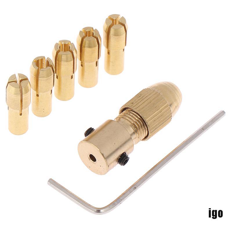 IGO Electric Motor Shaft Mini Drill Chuck Fixture 0.3mm-3.0mm Small To ...