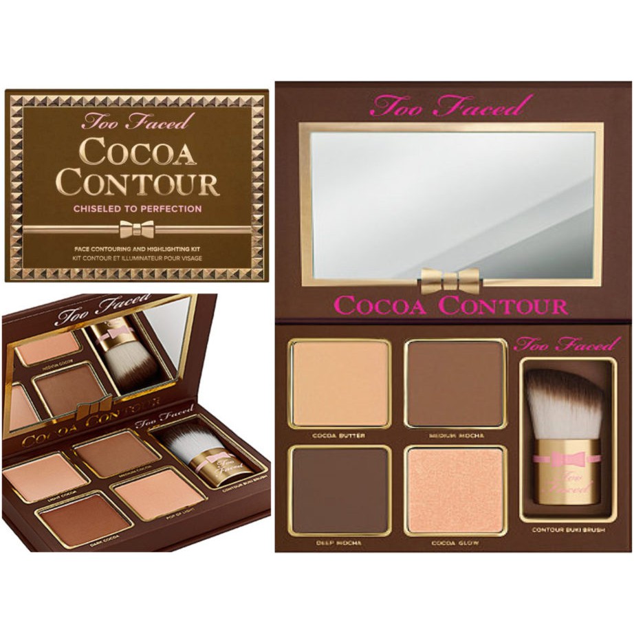Too faced cocoa contour face contouring and highlighting kit | Shopee ...