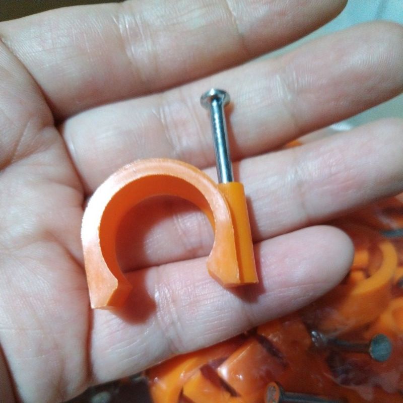 orange pvc clamp 1/2" size (10pc) | Shopee Philippines