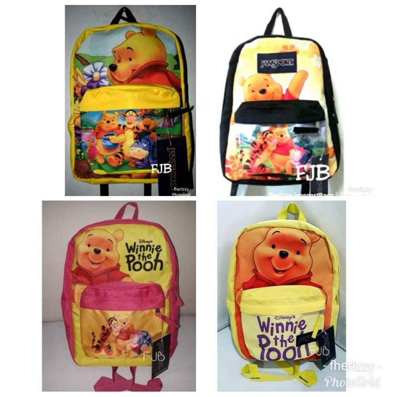 COD JS Backpack Character WINNIE THE POOH Design BAGS | Shopee Philippines