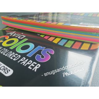 Avia brand 80gsm thick Advance Colored Paper-250 sheets-Asstd Colors ...