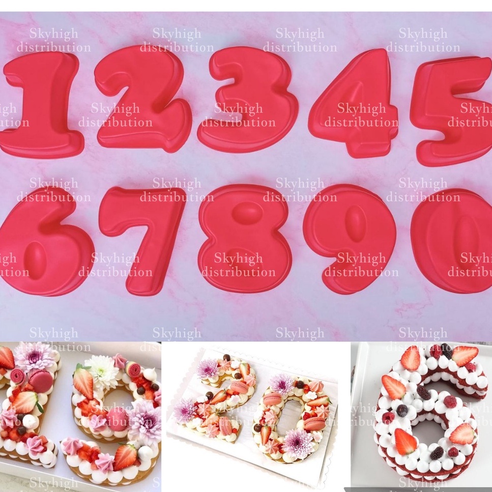 6inch Silicone Number Cake Molder Small Bento Number Birthday ...