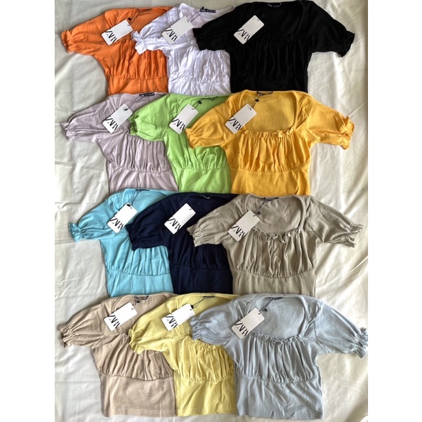 RUFFLED RUCHED BUST KNITTED TOP | Shopee Philippines