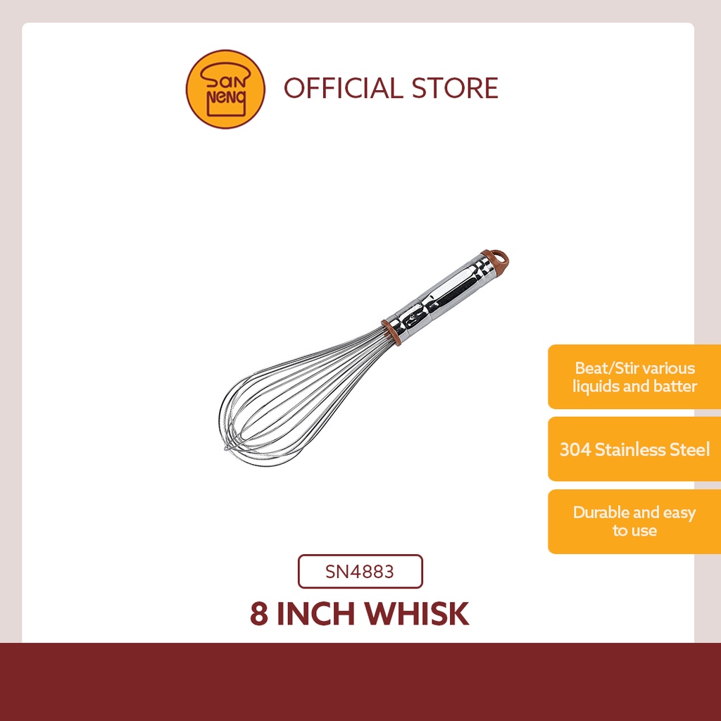 Sanneng 8 inch Whisk (SN4883) | Shopee Philippines