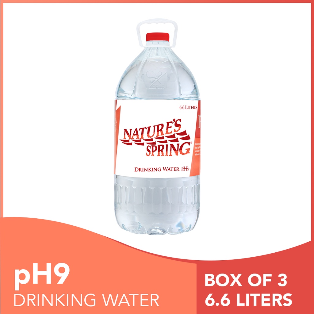 Nature's Spring pH9 Drinking Water 6.6 Liters | Shopee Philippines