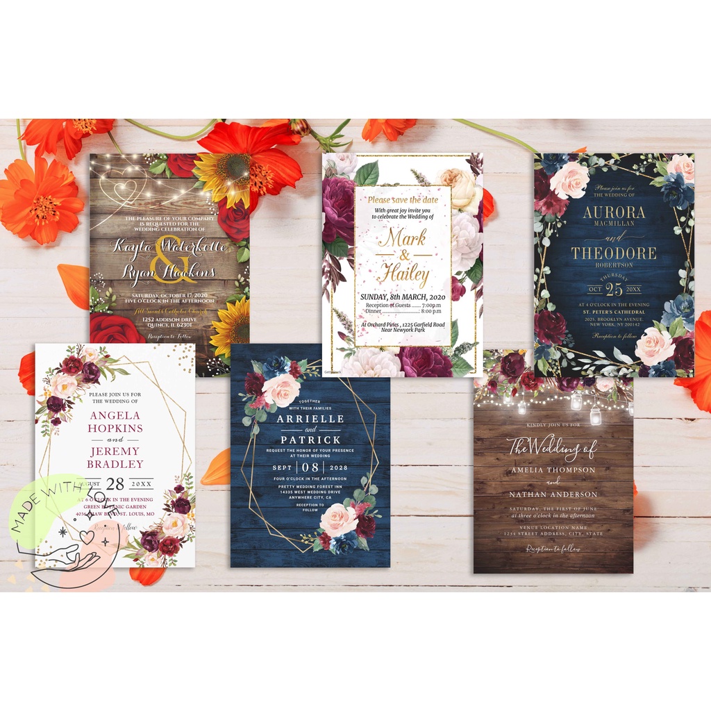 Invitation Card/Customize Invitation Card | Shopee Philippines