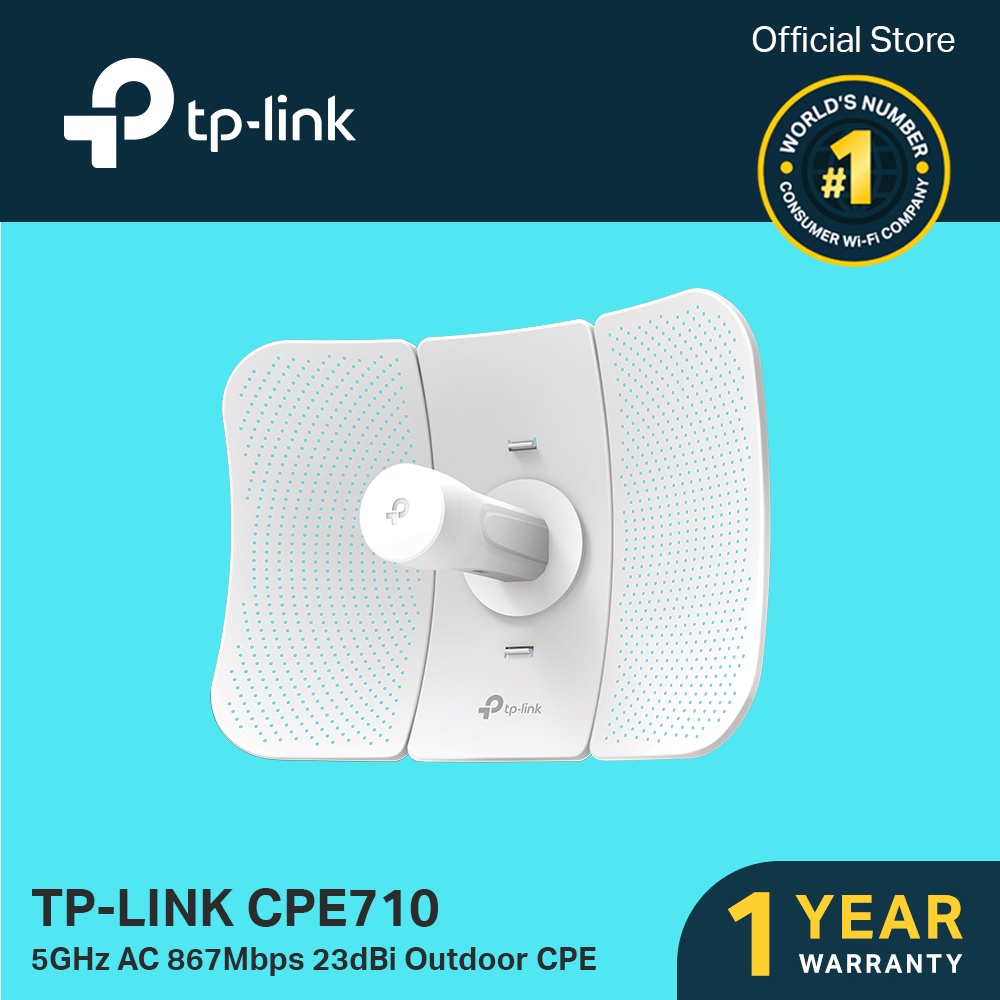 TP-Link CPE710 5GHz AC 867Mbps 23dBi Outdoor CPE Outdoor AP P2P Point ...