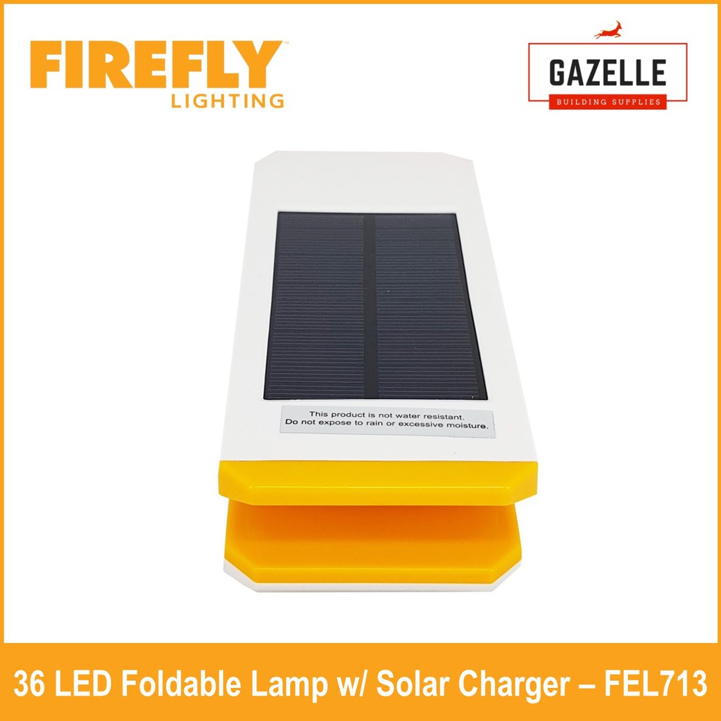 Firefly 36 LED Foldable Desk Lamp With Solar Charger - FEL713 | Shopee ...