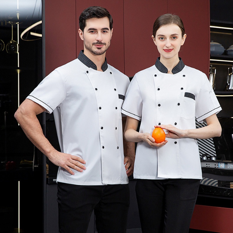 Ready Stock Chef Uniform Short Sleeve Breathable Hole Mesh Chef ...