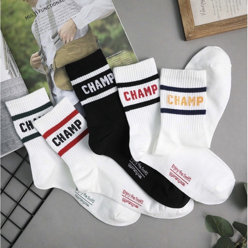 Korean Socks - Champ - Iconic socks | Shopee Philippines