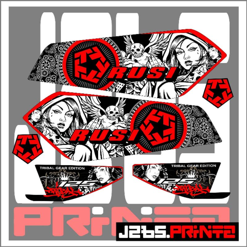 Rusi Tc 125/150/175 tribal decals | Shopee Philippines