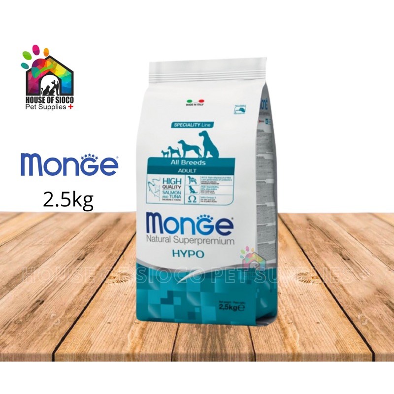 Monge Natural Superpremium Hypoallergenic for Dogs 2.5kg | Shopee ...