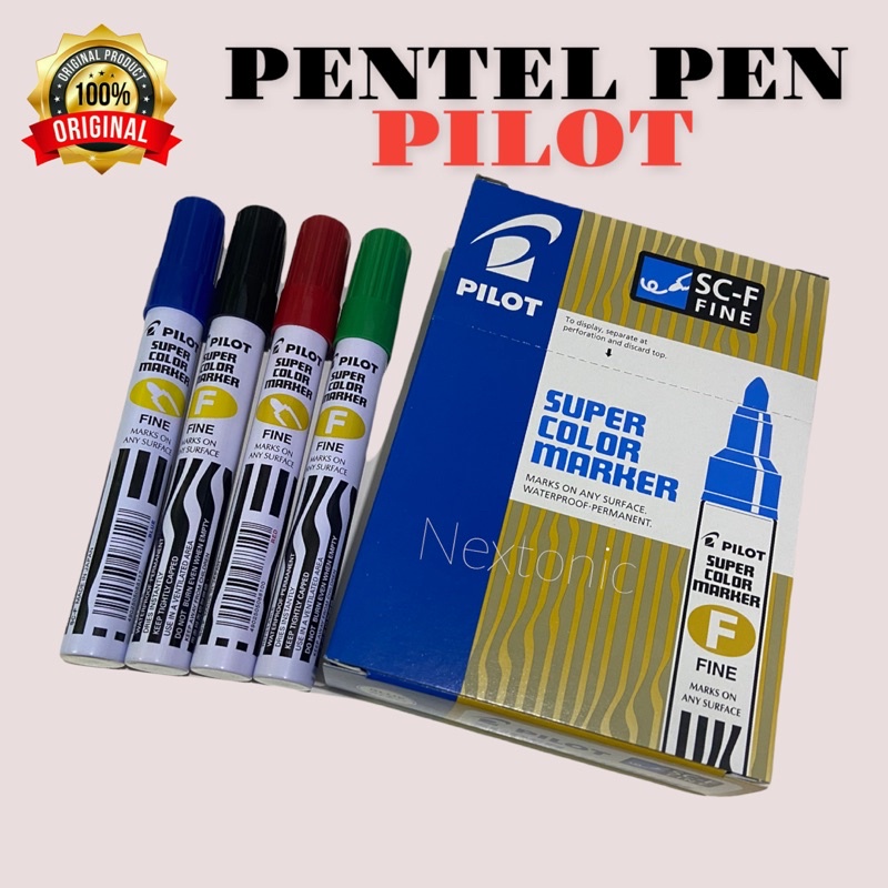 Original PILOT PENTEL PEN (Assorted Color-Fine) Permanent sold per pc ...