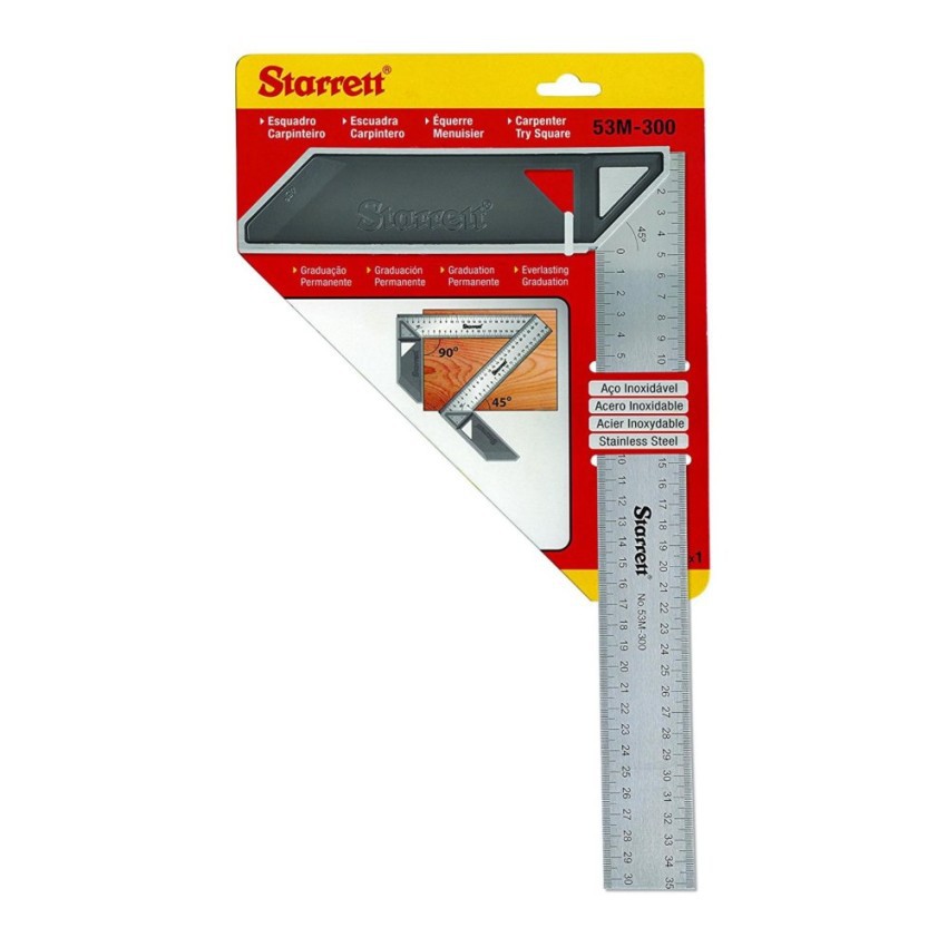 STARRETT TRY SQUARE K53m-300-s 300mm(squala 12'') | Shopee Philippines