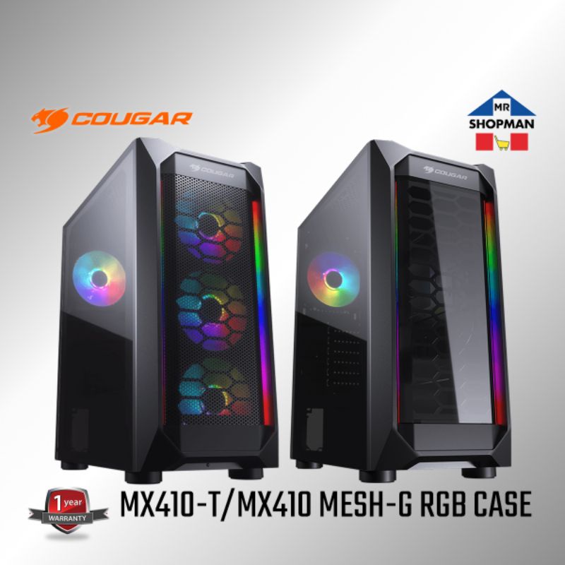 Cougar MX410 T / MX 410 Mesh G Rgb ARGB Desktop Computer PC Case ...