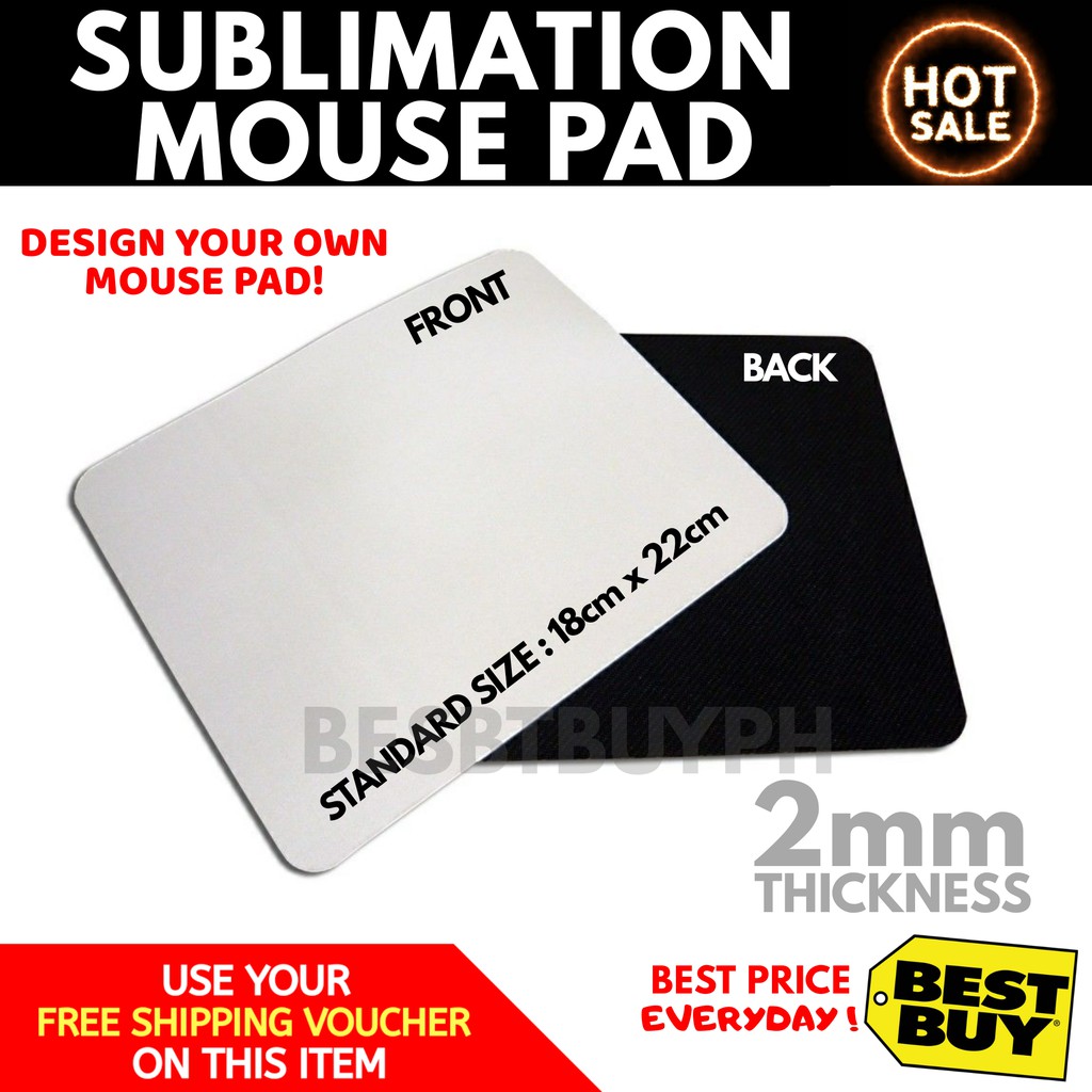 Sublimation Mouse Pad 2mm [GOOD QUALITY] | Shopee Philippines