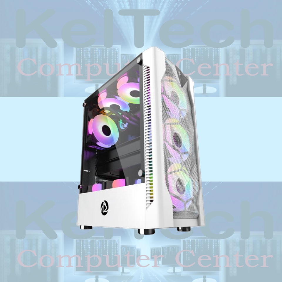 INPLAY METEOR 03 MID TOWER GAMING CASE PC WHITE CASE DESKTOP COMPUTER ...