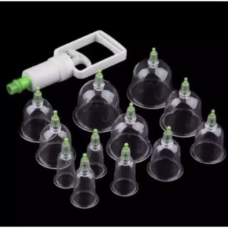 Ventusa 12 pcs Cupping Therapy Body Relaxation Massage set | Shopee ...