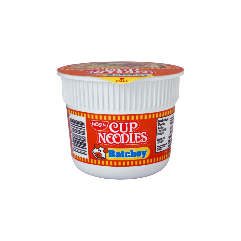Nissin Mini Cup Noodles Batchoy 40g | Shopee Philippines