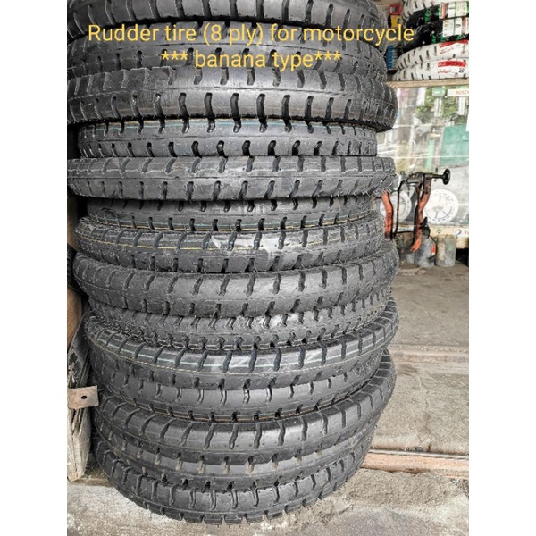 Rudder Tire 8-ply for Motorcycle Banana Type | Shopee Philippines